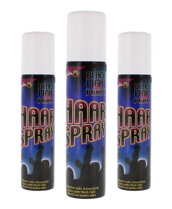 Wholesale Black Light Glow Hair Spray 100Ml