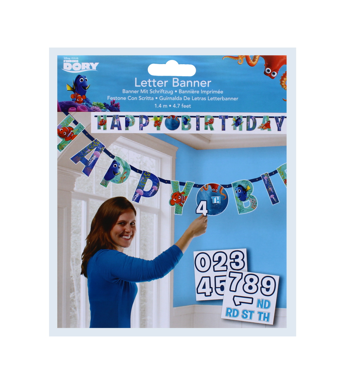 Wholesale Dory Birthday Banner Number Sticker