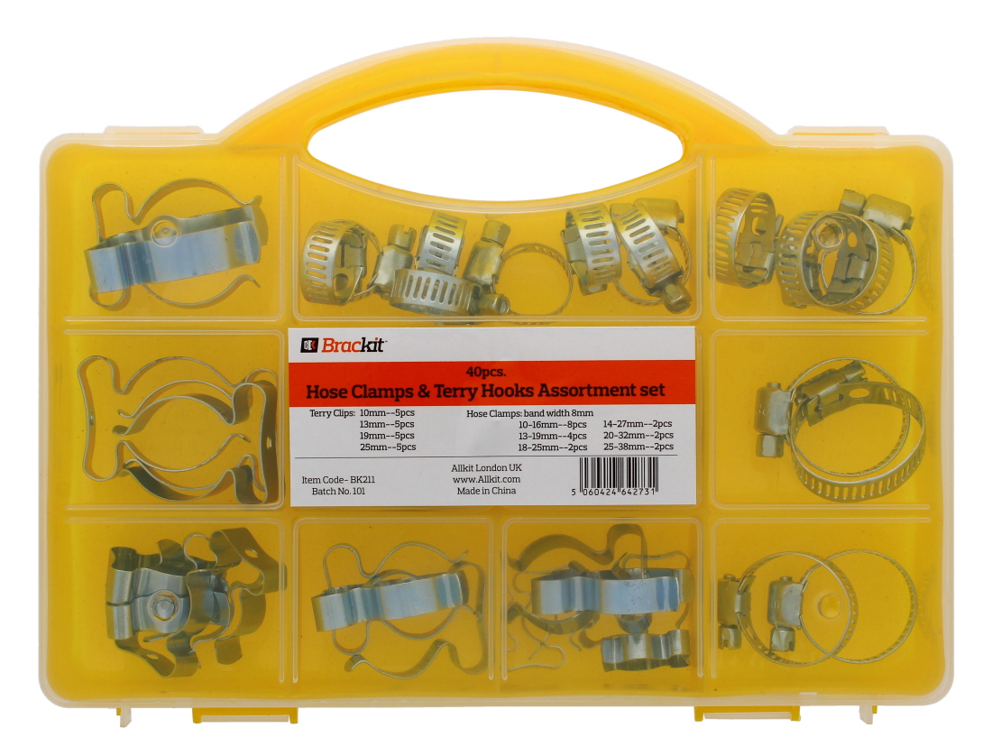 Wholesale Hose Clamps & Terry Hooks Assortment Set