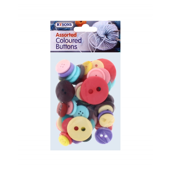 Wholesale Assorted Coloured Buttons