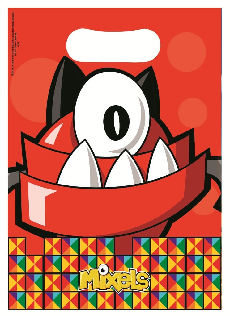 Wholesale Mixels Party/Loot Bags, 8Pack