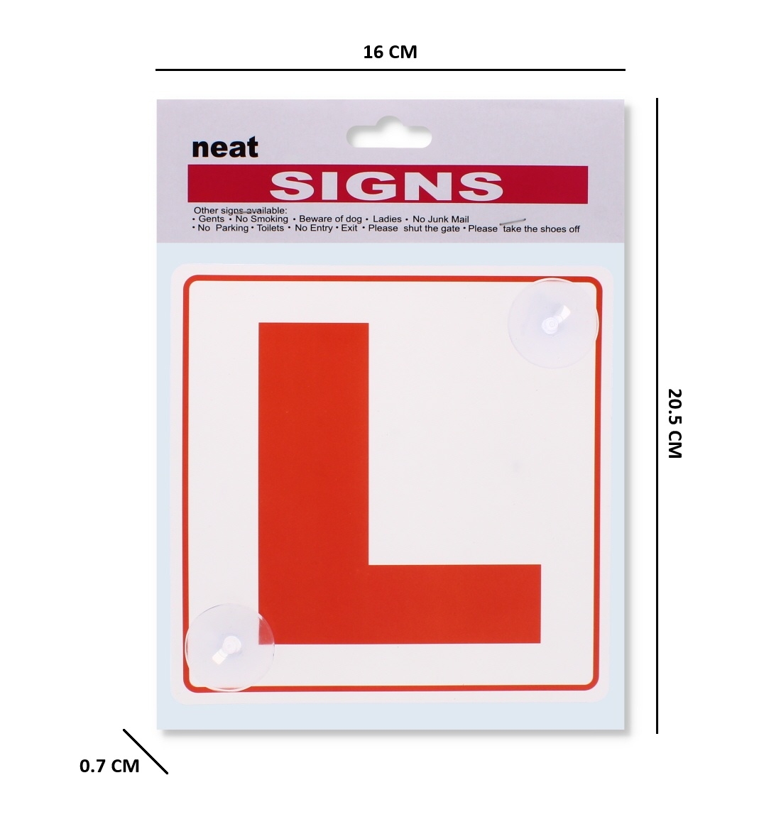 Wholesale Pvc Learner Driver L Plate – Red 15 X 15 cm