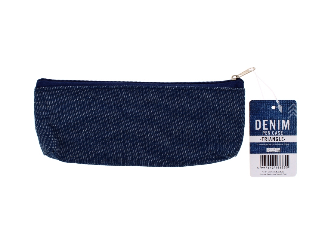 Shop Denim Triangle Pencil Case at wholesale in bulk