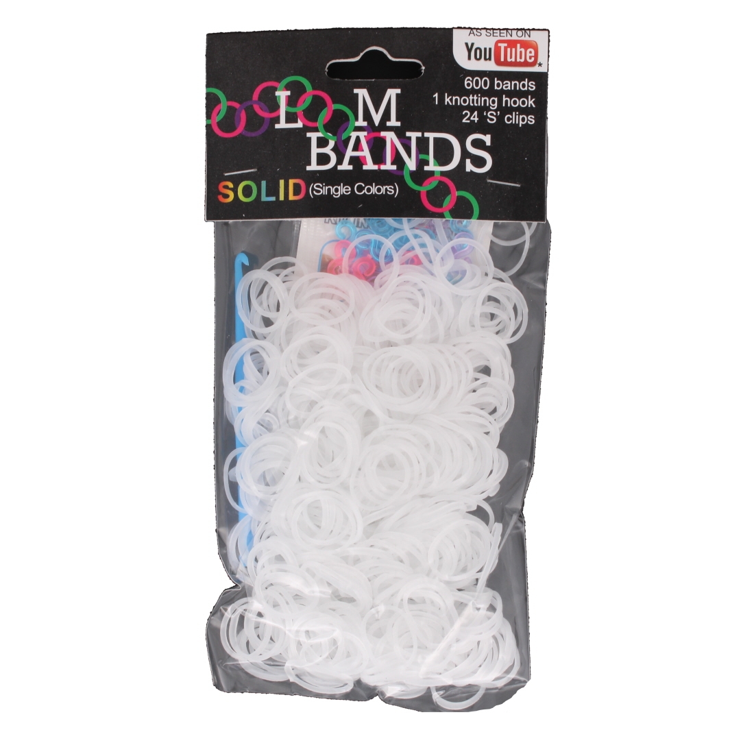 Wholesale 600 pcs Loom Bands Solid Single Colors Assorted