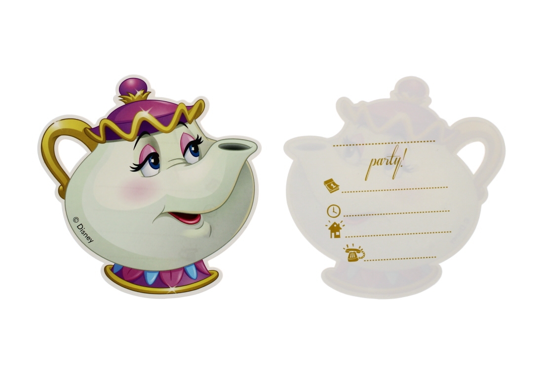 Wholesale Disney Mrs Potts Invitations 8 Pack