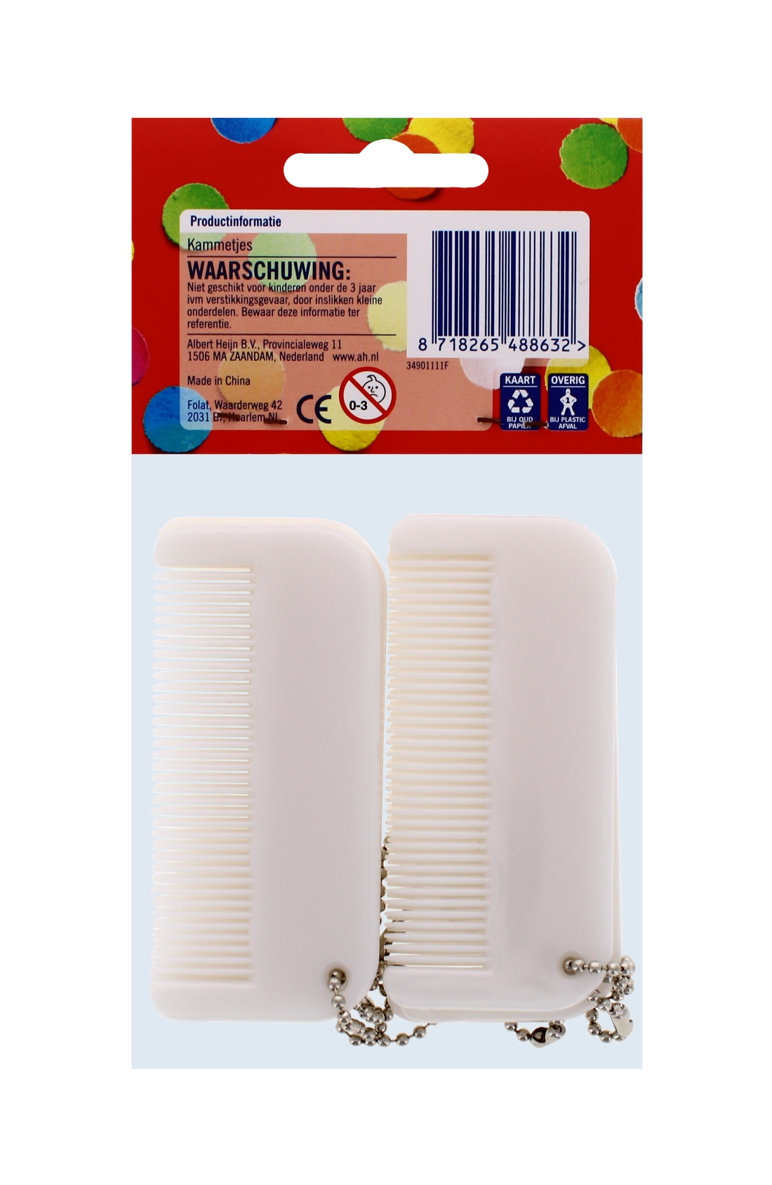 Wholesale White Combs 6pc