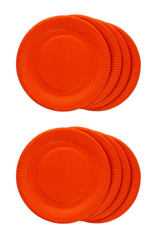 Wholesale Orange Paper Plates 22.8cm 9 Pack | Bulk Buy