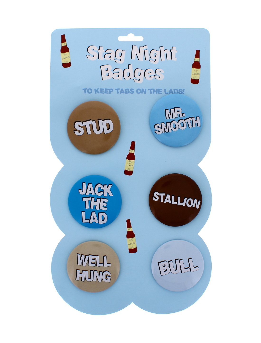 Wholesale Stag Night Badges 6 pc