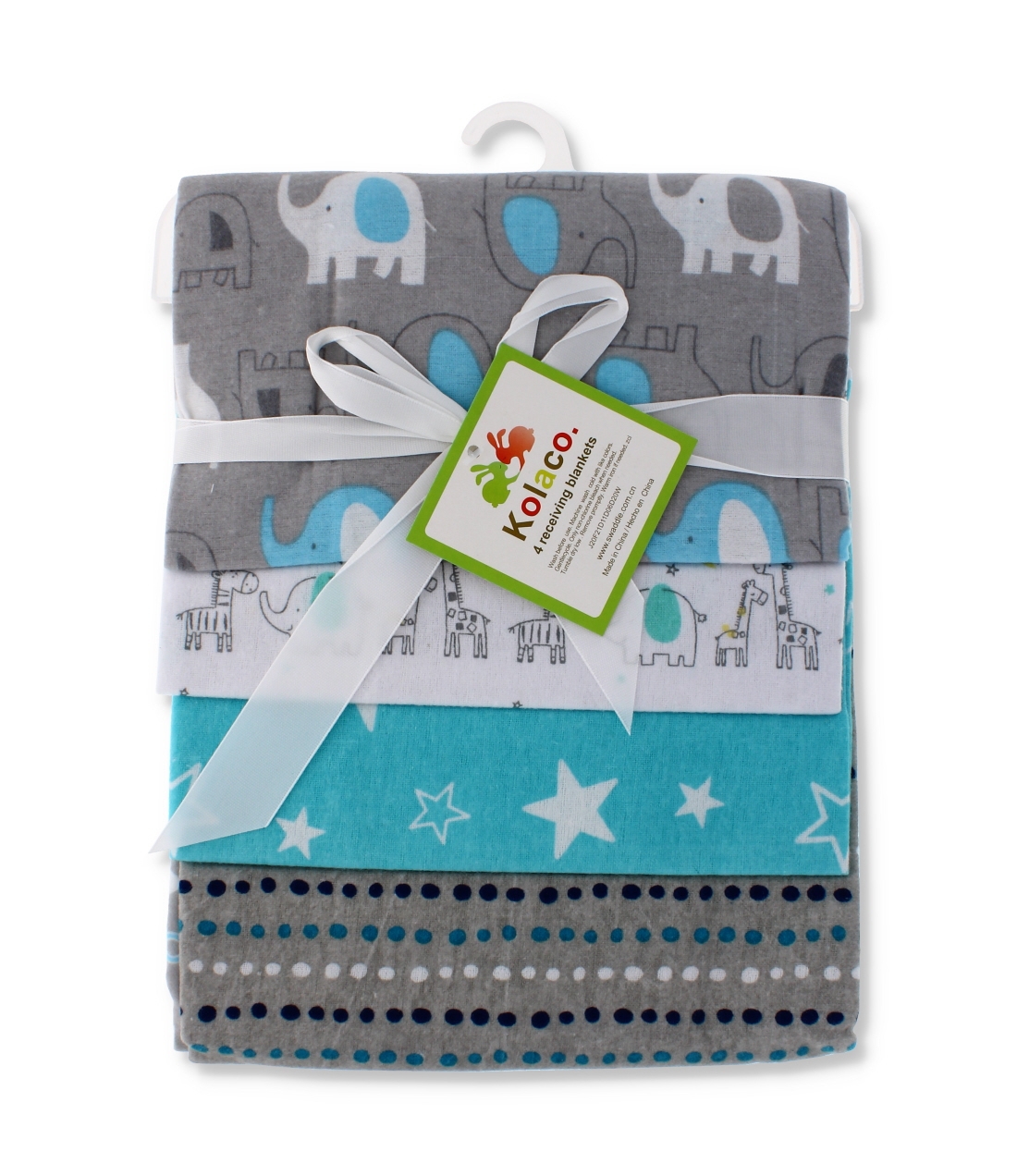 Wholesale Baby Receiving Blanket 4 Pack Assorted Designs