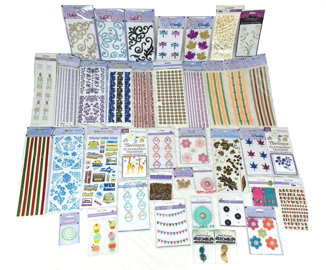 Wholesale Craft Stickers Assorted 40pcs