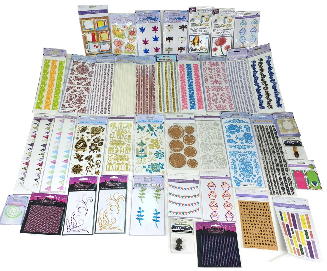 Wholesale Craft Stickers Assorted 40pcs