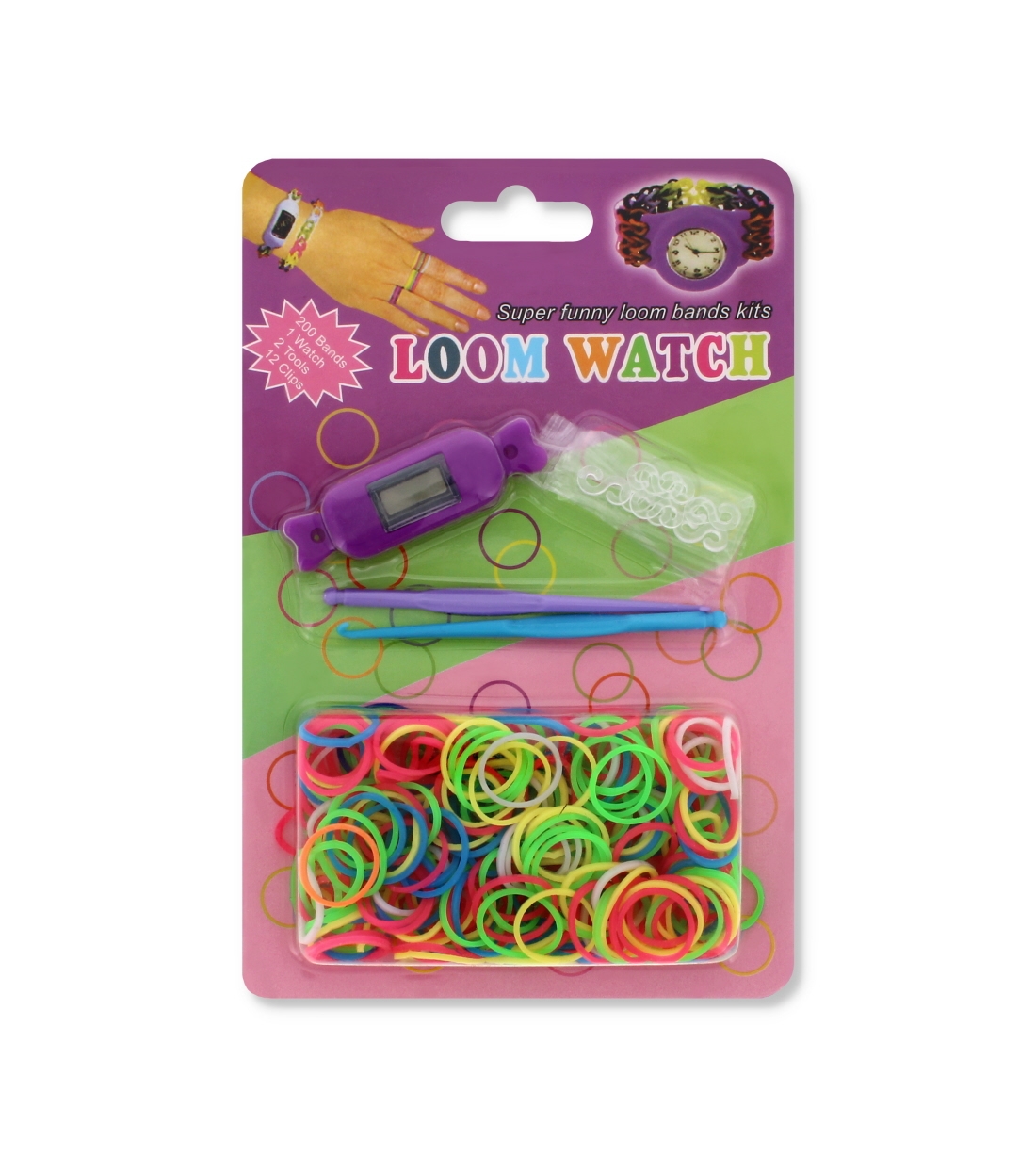 Wholesale Loom Band With Calculator/Watch Assorted