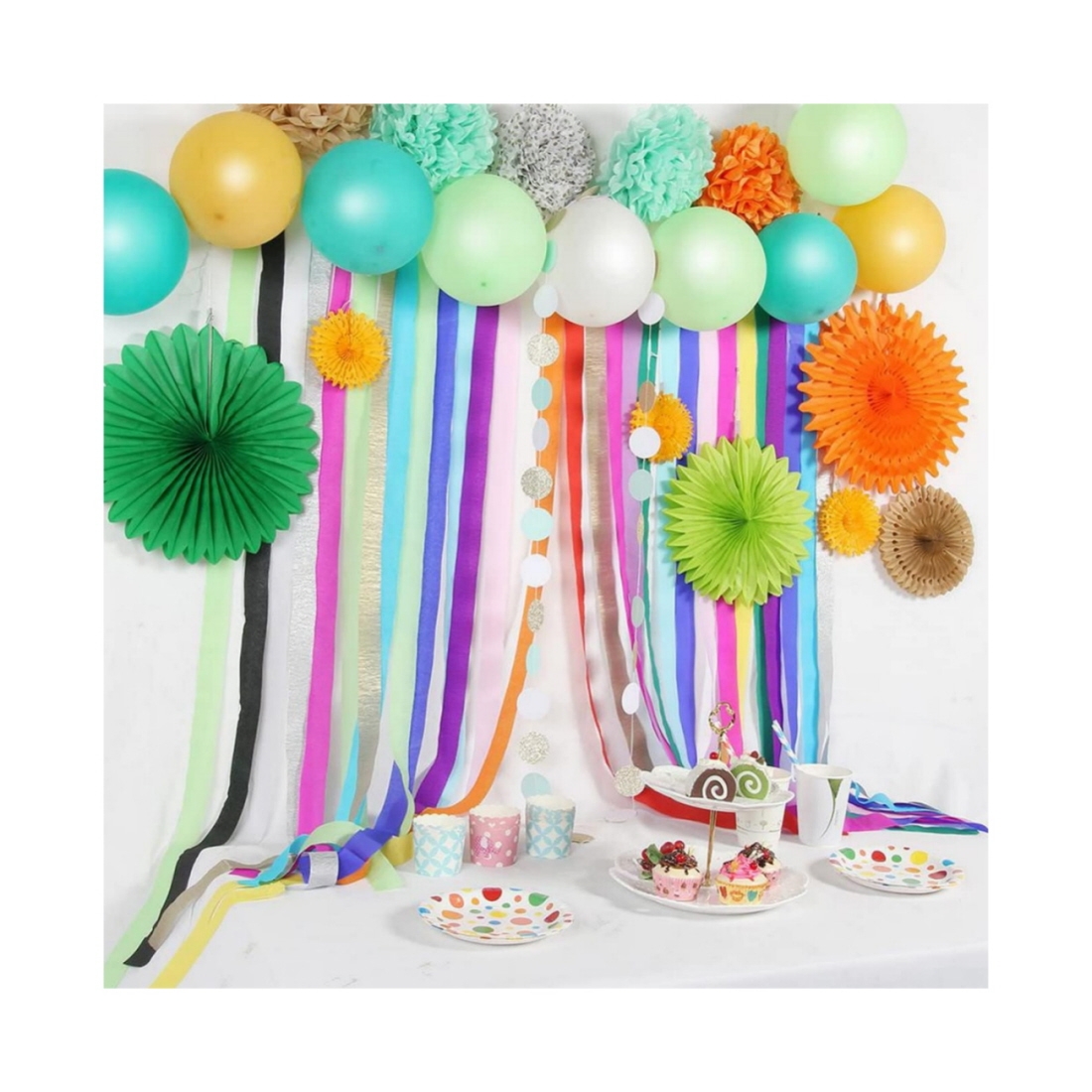 Wholesale 2 Piece Blue Party Streamers Jumbo 50 Meter in Total