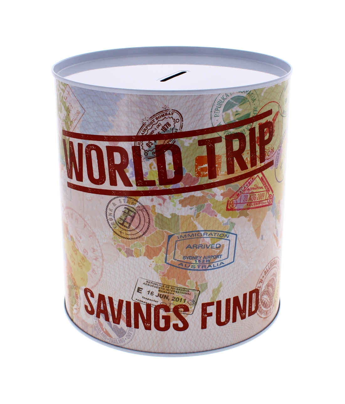 Wholesale Money Tin XL Travel Designs - Rysons