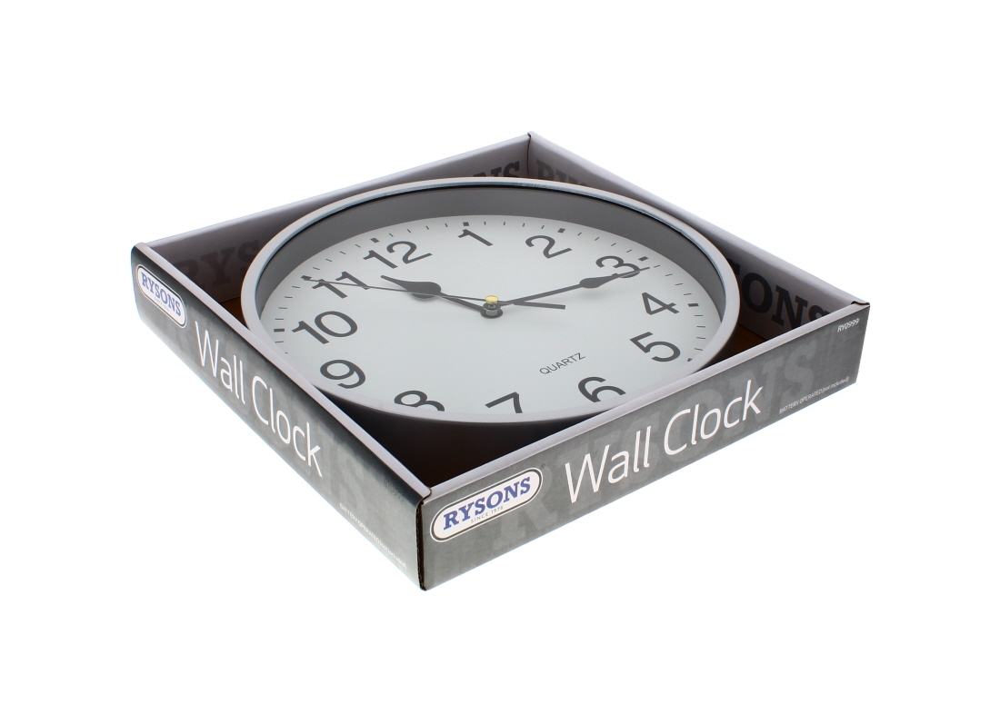 Silver Wall Clock for Living Room at Wholesale
