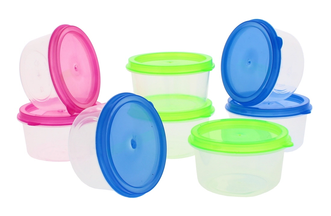 Wholesale Fig & Olive Mini Round Storage Containers 10 pc