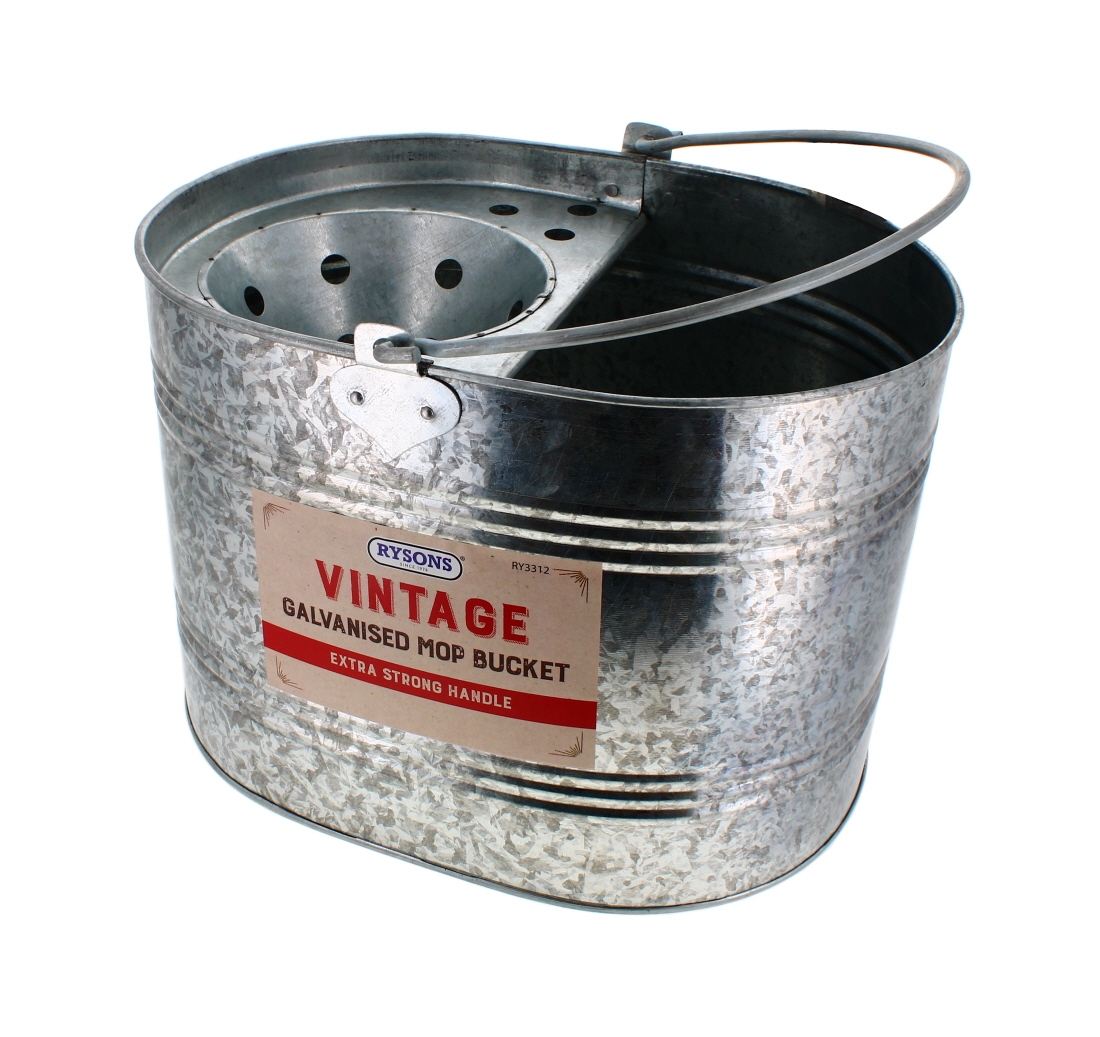 Wholesale Vintage Galvanised Mop Bucket - Rysons Brand