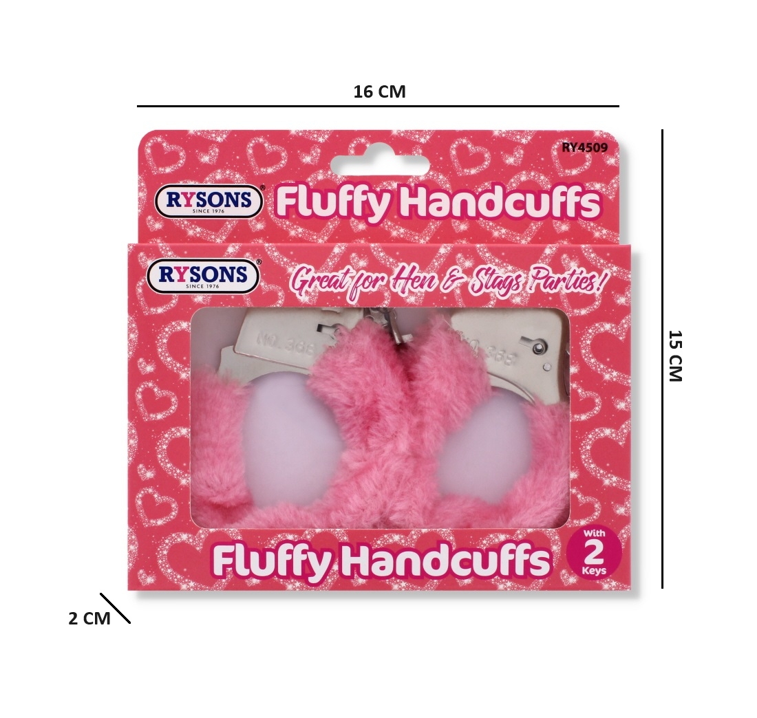Wholesale Rysons Fluffy Handcuffs | Bulk Fuzzy Handcuffs | Party Fancy ...