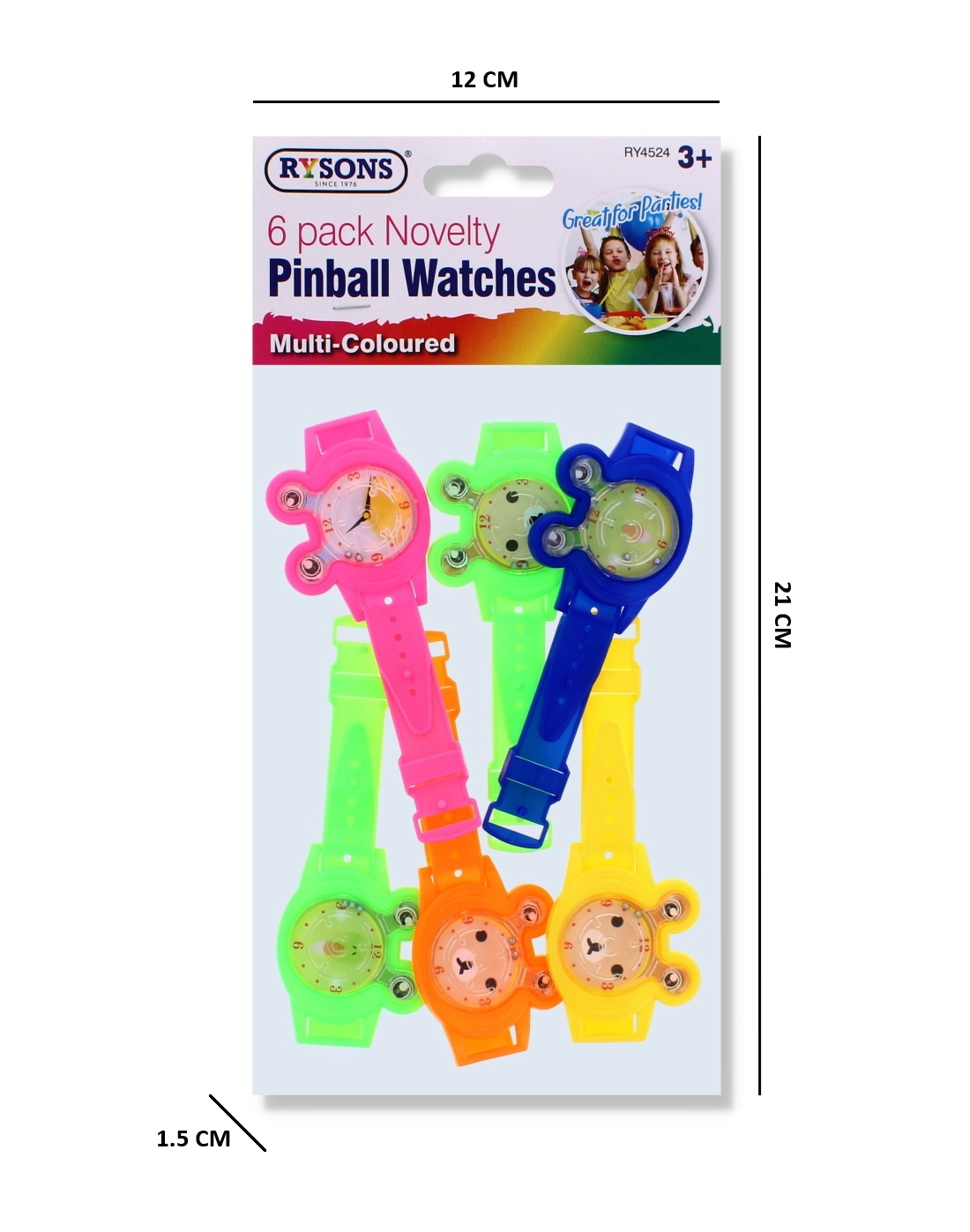 Wholesale Novelty Pinball Watches 6pk