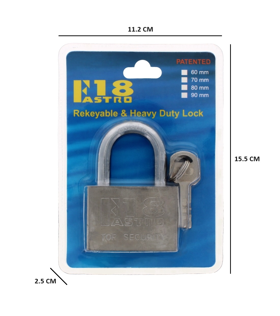 Wholesale 60mm ReKeyable Heavy Duty Padlock