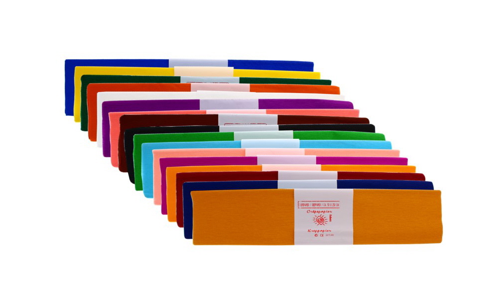 Wholesale Crepe Paper Assorted Colors 50X250cm