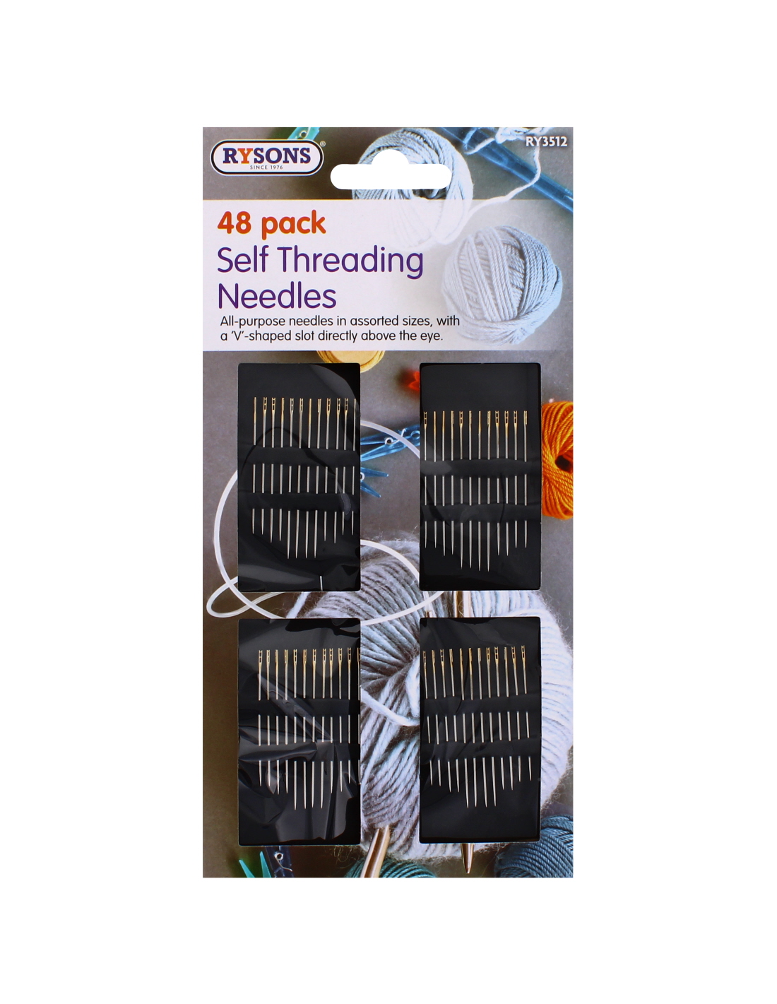 Wholesale 48 Self Threading Needles